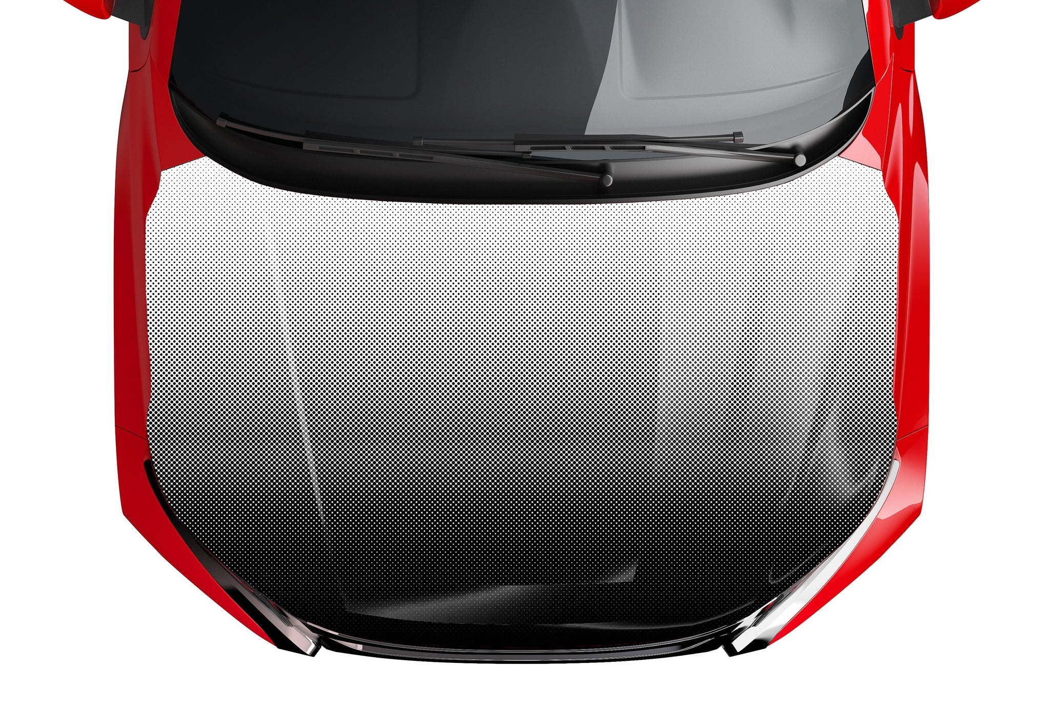 Fully Customizable Fading Dot Pattern Hood Wrap Vinyl Custom Size and